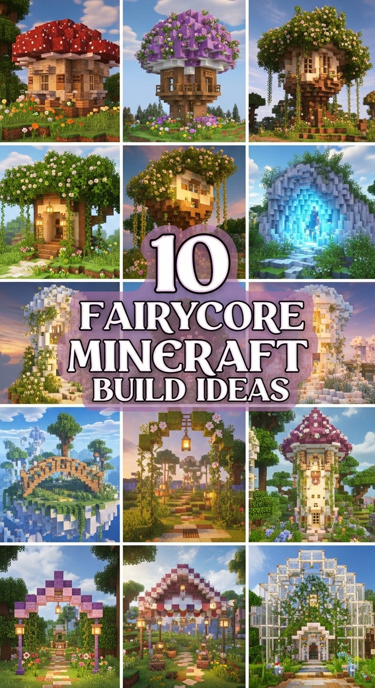 10 Fairycore Minecraft Builds Ideas - Cozy In Cedar